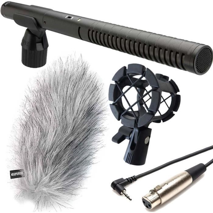 Microphone directionnel nTG - 2 pCMH1 araignée 025XJ mC-xLR-jack-câble ...