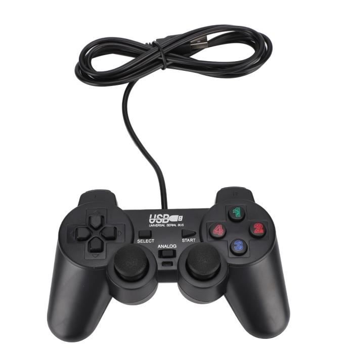 Manette de jeu USB filaire avec contrôleur de jeu d'ordinateur avec ...