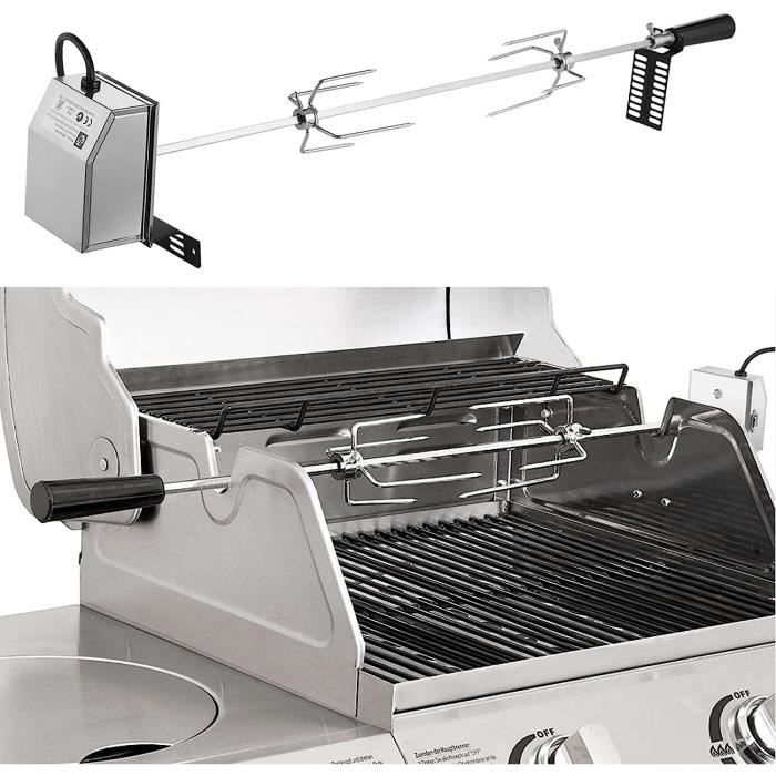 Increkid 107CM Électrique Automatique Rotatif, BBQ Tourne Broche, Set ...