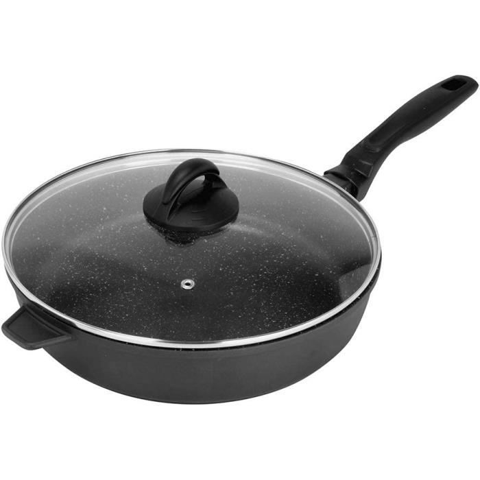 Sitram VIP MINERA Sauteuse en fonte d'alm induction, Noir D28cm4 ...