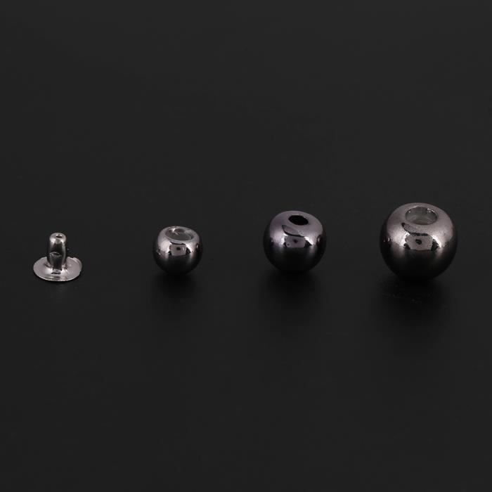 TMISHION Bouton de rivet 250pcs 6mm 8mm 10mm Mix Tailles Rivets Stud ...