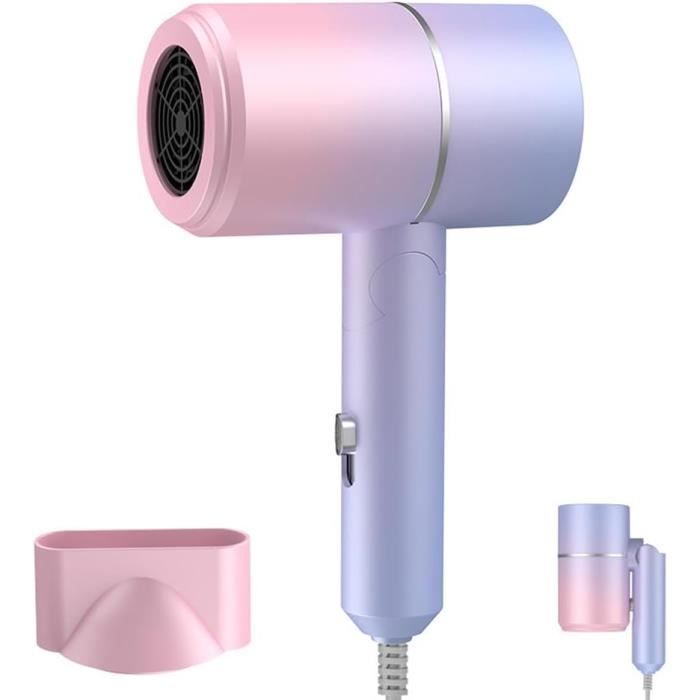 Sèche-Cheveux Pliable, Mini-Sèche-Cheveux, Sèche-Cheveux Ion Silencieux ...