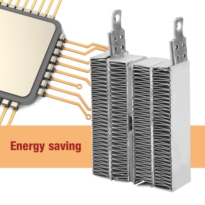 Élément chauffant thermostatique 12V 70W avec boîtier en aluminium PTC ...