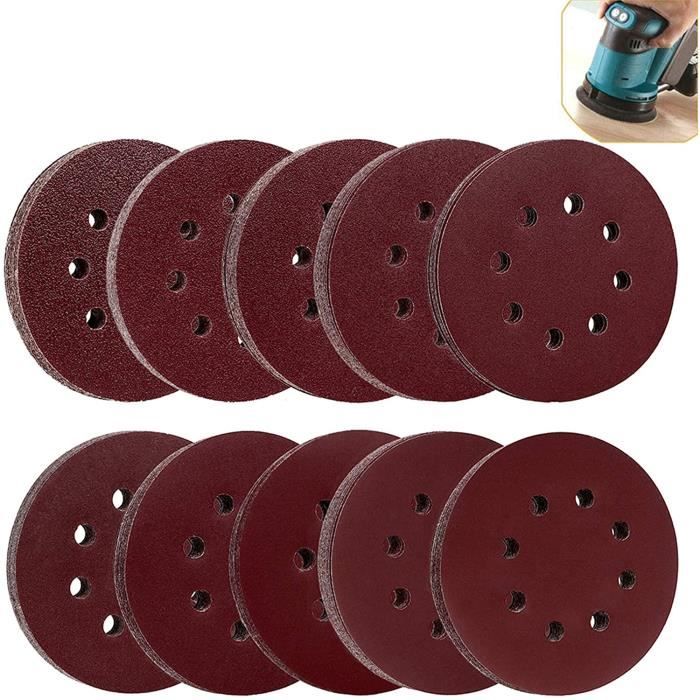 120PCS Papier de Verre Ponçage Polissage Disque Pad, WOVTE papier ...