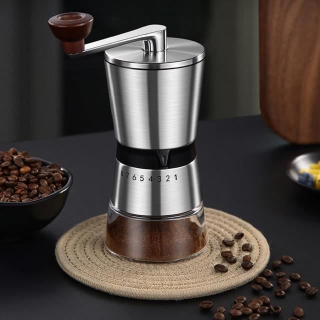 Moulin à café,8th gear--Moulin à café manuel Portable en acier ...