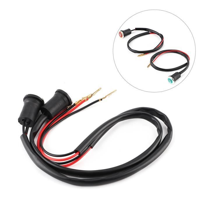 Zerone Voyant lumineux vert Témoin Lumineux Rouge Vert de Moto Voyant ...