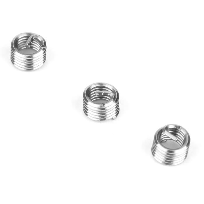 Zerone insert hélicoïdal 100 pcs M3 Acier Inoxydable SS304 Fil Enroulé ...