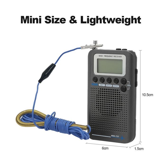 Radio portative multibande - FEBEST - HRD-737 - FM/AM/SW/CB/Air/VHF ...