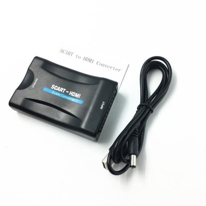 Adaptateur Péritel SCART vers HDMI Convertisseur - noir. . - Cdiscount ...