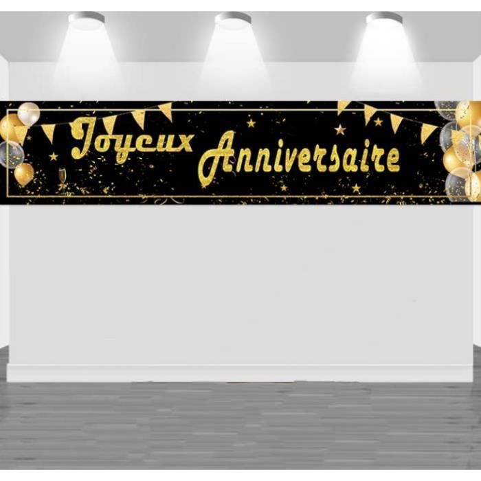Décor Joyeux Anniversaire,Banderole Joyeux Anniversaire,Banderole ...