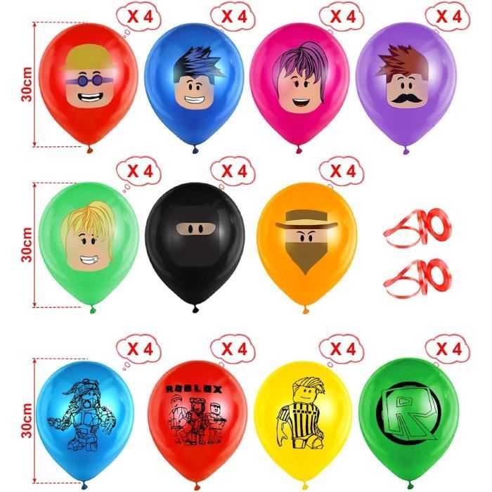 Ballons Roblox Anniversaire 44 Pièces,Roblox Ballon En Latex,Roblox ...