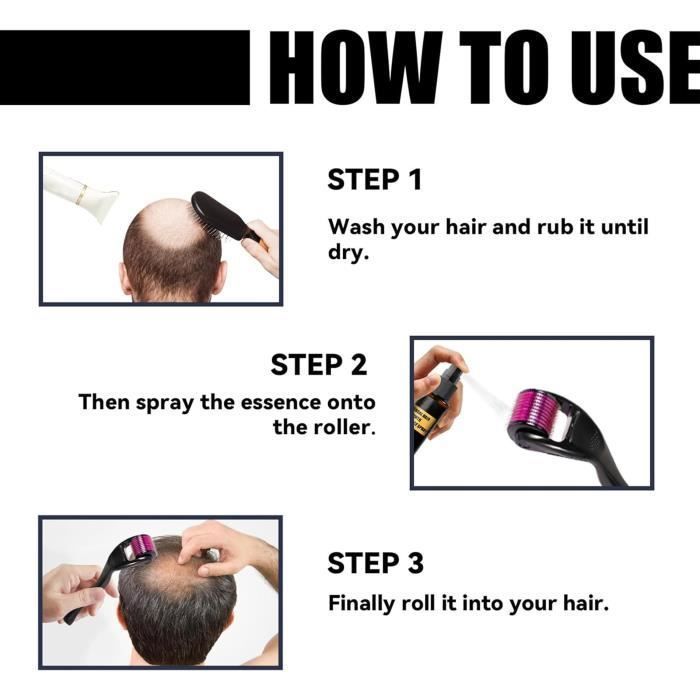 Kit de Repousse des Cheveux 30ml Spray Pousse Barbe Coffret pour une ...