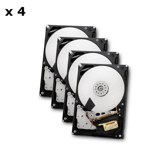 HGST pack de 4 disques durs Deskstar NAS 4To 3.5" - Cdiscount Informatique