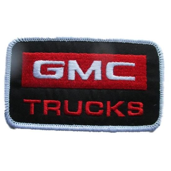 Patch thermocollant - GMC - Rectangulaire - 10x5.5 cm - Noir et Rouge ...
