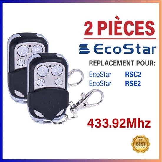 Telecommande Portail 43392 Mhz Telecommande Porte Pour Ecostar Rse2 433