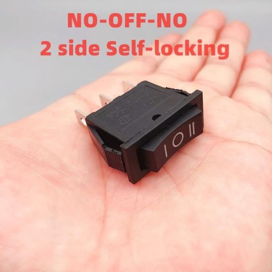Noir ON-OFF-ON 1pcs Lot de 1-5 interrupteurs à bascule KCD3, bouton ...