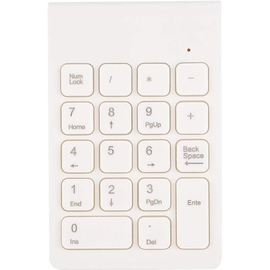 Mini Clavier, Clavier Numérique Externe Sans Fil 2.4G, Léger ...