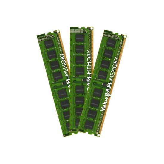 KINGSTON Module de mémoire 24Go 1333MHz DDR3 Non-ECC CL9 DIMM (Kit of 3 ...