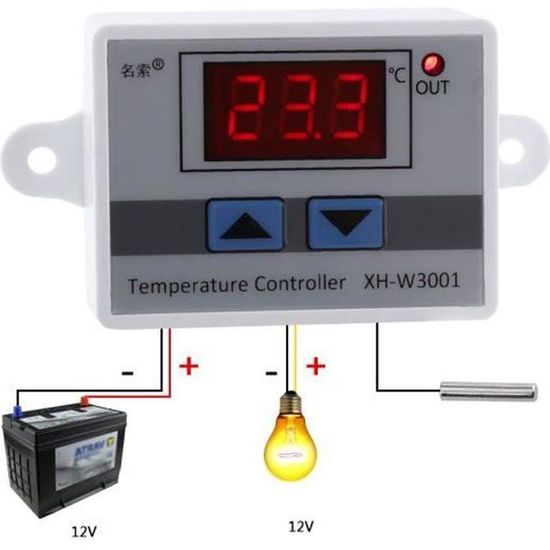 COOK-Thermostat Température Contrôleur Régulateur - Cdiscount Bricolage