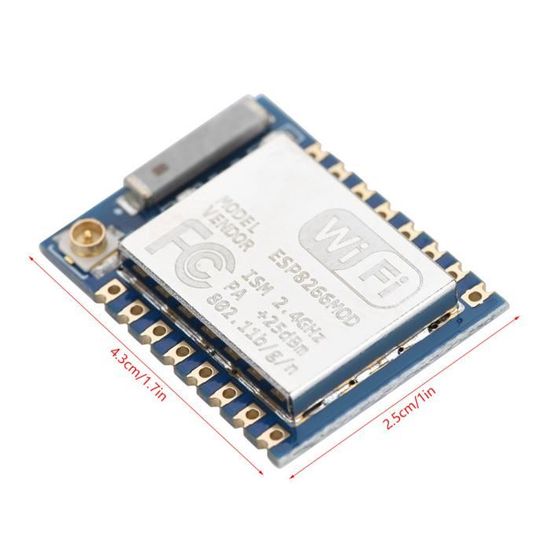 VBESTLIFE Module émetteur-récepteur WIFI ESP8266 -07 Remote Serial Port WIFI Transceiver Module ...