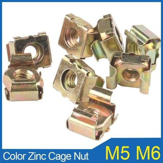 ECROU,M5 20PCS--Cassette à écrou flottant en acier au carbone M5 M6, 20 ...