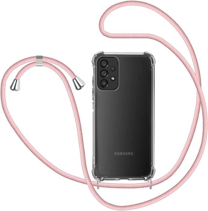 Collier Pour Samsung Galaxy A23 5G Coque tui Pour Tlphone Avec Cordon Transparente Tpu Bumper ...