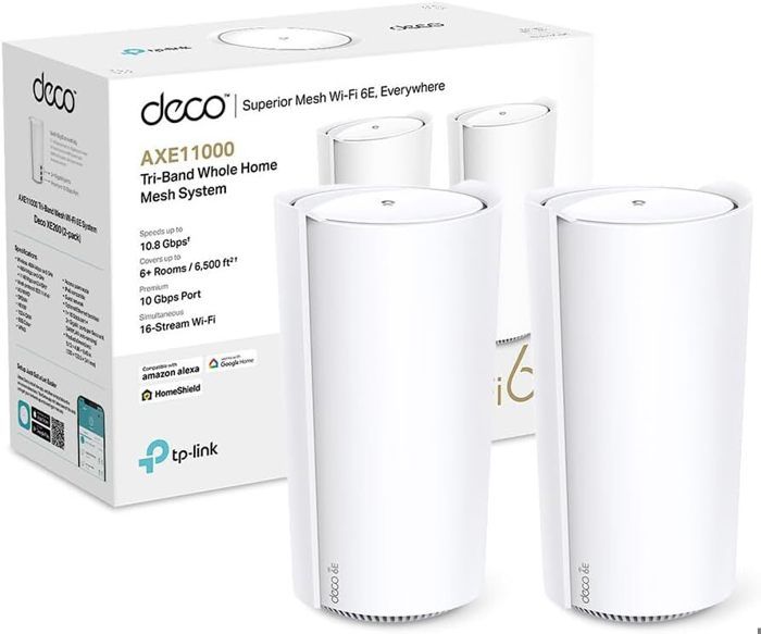 Système WiFi 6E Mesh AXE11000 - TP-Link Deco XE200(2-pack) - pour toute ...