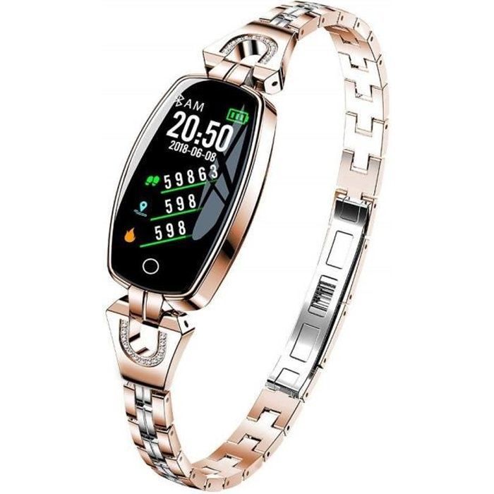Montre Connectée Smartwatch Podomètre Bracelet Smart Etanche IP67 pour Femme Fitness Tracker d ...