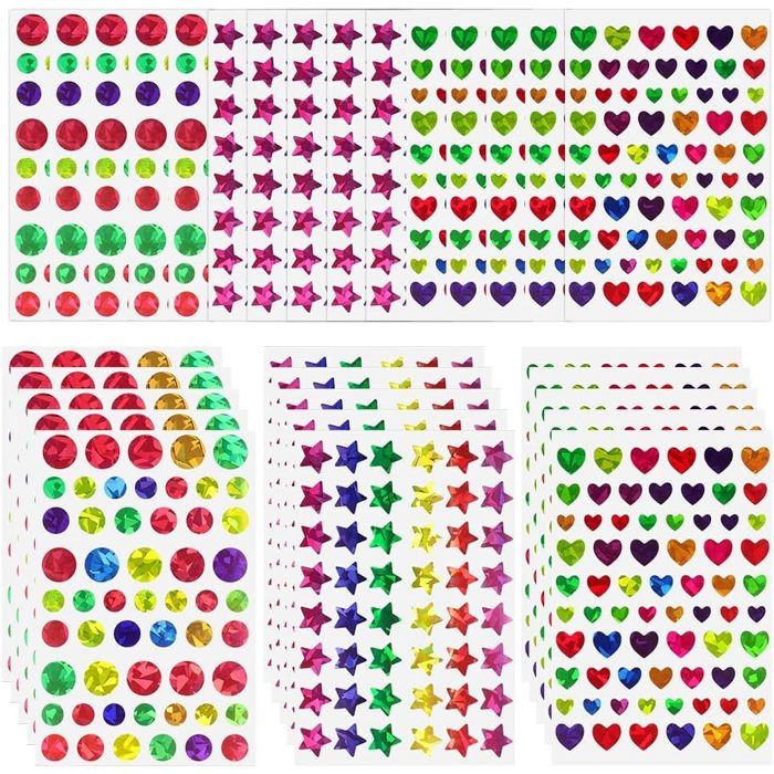 Gommettes Autocollantes pour Enfants - 30 Feuilles avec 1710 Stickers ...
