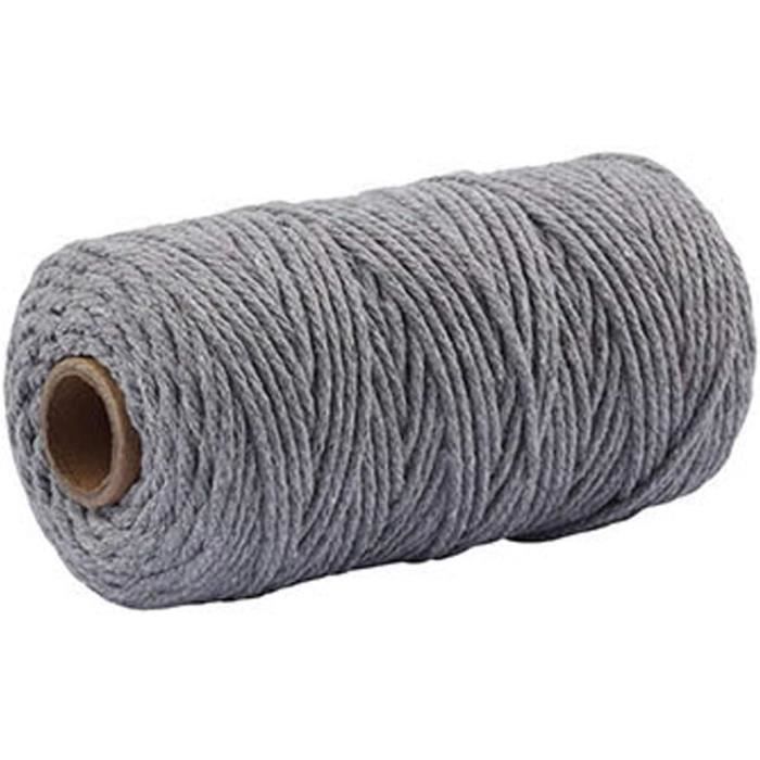 Corde En Macramé Naturel 100M X 3Mm,Corde Macramé,Fil De Macramé Corde ...