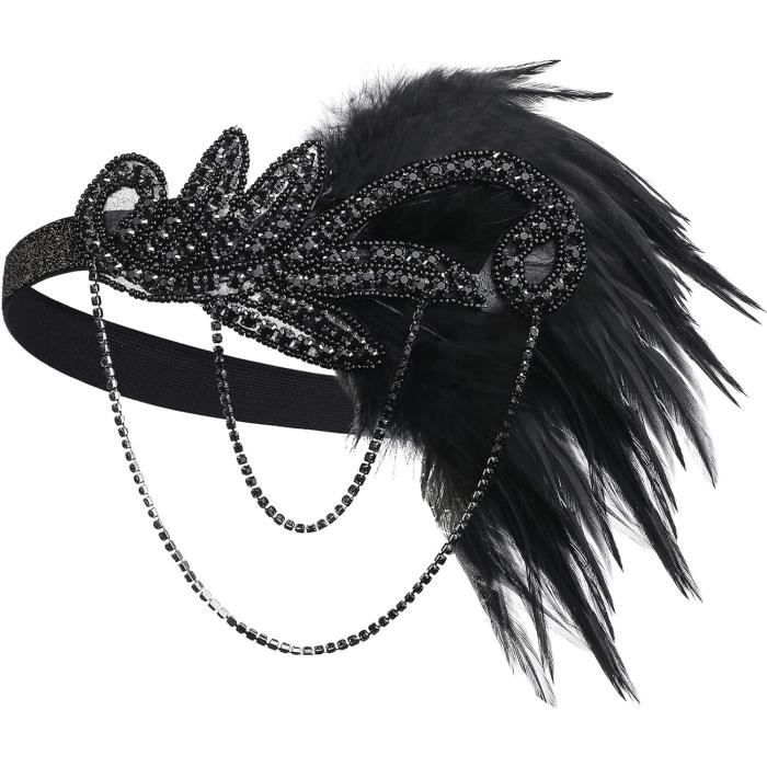 1920S Flapper Bandeau Roaring 20S Great Gatsby Plumes Headpiece[u1866 ...