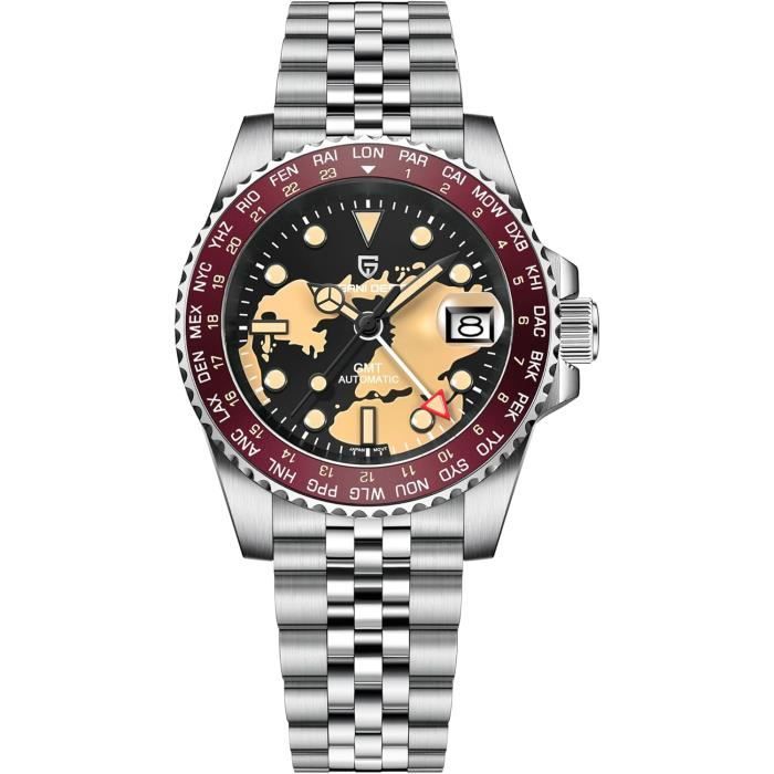 Montre Homme PAGANI DESIGN - Nouveau Hommes Nh34A Mouvement Gmt ...