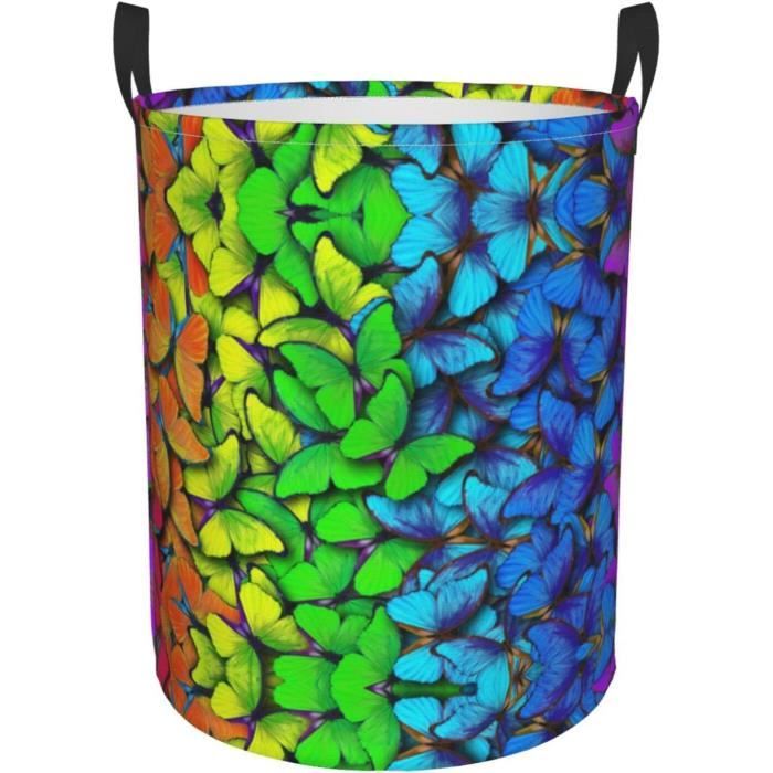 Panier à linge pliable en forme de papillon coloré - PANIER A LINGE ...