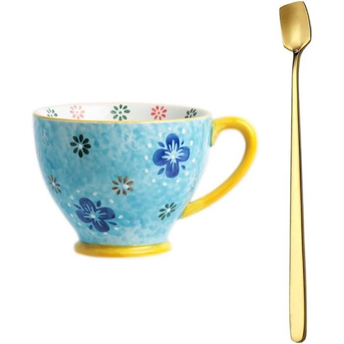 Tasse Rétro Peinte À La Main 350 Ml – Tasse À Café Design Vintage En ...