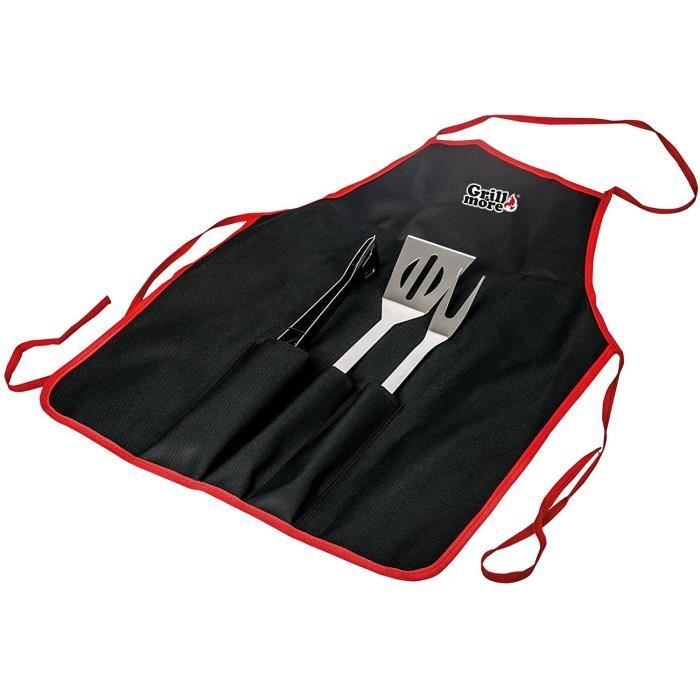 , kit de Couvert pour Grill, 3 piegrave;ces avec Tablier de BBQ ...
