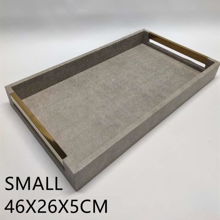 Art de la Table,Plateau de service rectangulaire en métal,palette en ...