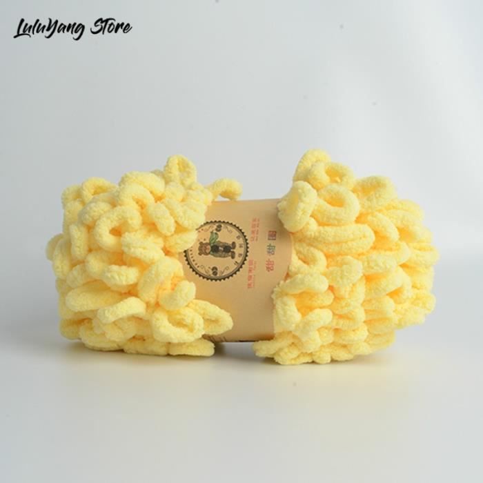 Pelotes de laine,Boucle de doigts bouffante, fil Chenille, tricot à la ...