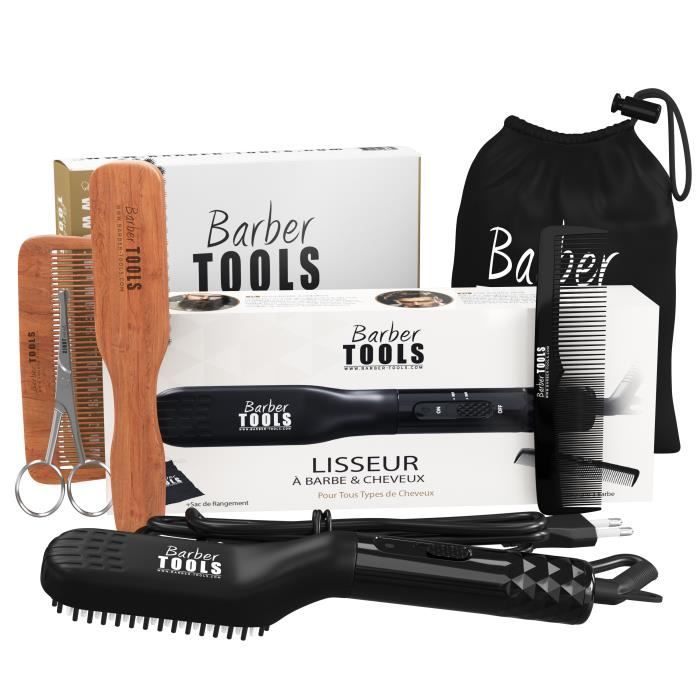 Kit/Set/Coffret d'entretien pour barbe avec lisseur à barbe - Cdiscount ...