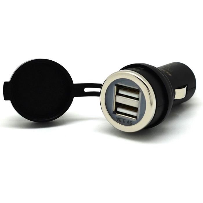 Cliff-Top® 3.3 Amp Ultra Rapide Chargeur Voiture Usb (Shunt Auto) Pour ...