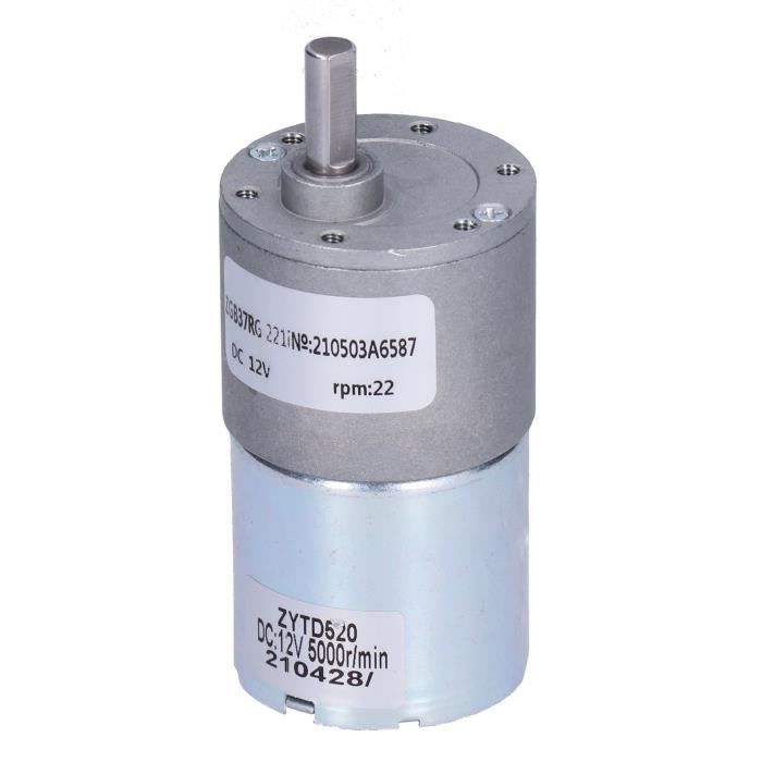 Cikonielf Moteur DC 12V Moteur à Engrenages, DC12V 1: 221 Rapport de ...