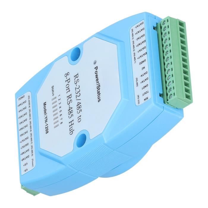 EJ.life répéteur RS485 Hub RS485 8 Ports OptoIsolated AntiInterference HighSpeed Transmission ...