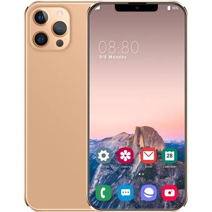 1+8G Android Telephone Portable I12 pro max - 6.7" telephone 1 + 8 Go ...