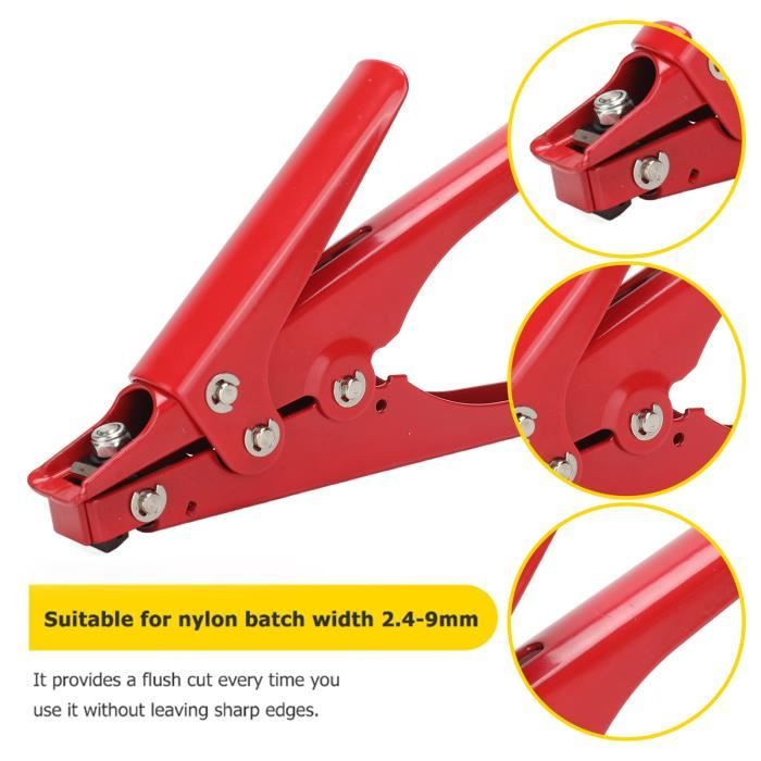 Cable Tie Tool Portable Nylon Cable Tie Gun Adjustable Tension Plastic ...