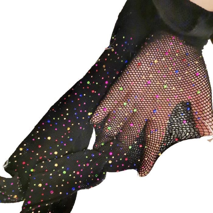 Collant,pantalon en résille en maille de diamant pour femmes, bas en ...