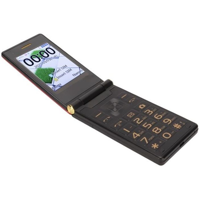 OMABETA téléphone à clapet senior Téléphone portable à clapet senior ...