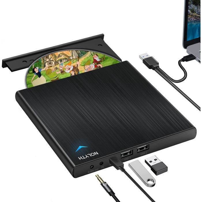 Lecteur Dvd Externe Usb 3.0 Type-C Cd Dvd Graveur Avec Sortie Audio-2 ...