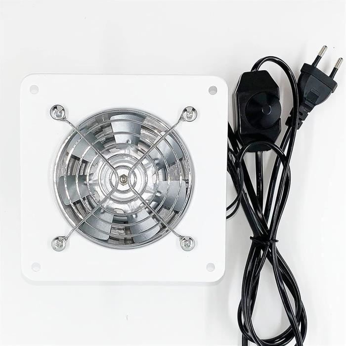 Extracteur d'air Accueil Ventilateur de ventilation de tuyaux silencieux avec grille et clapet ...