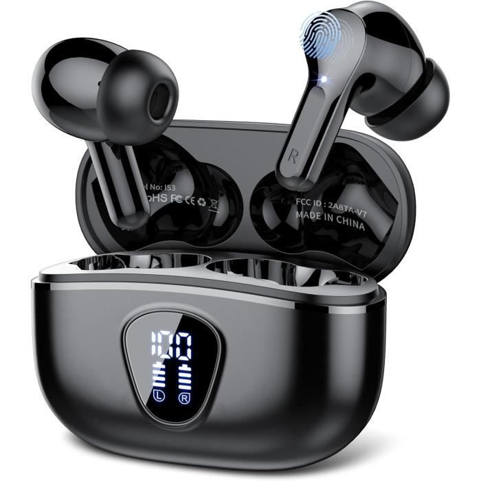 Ecouteurs Bluetooth Sans Fil, Écouteurs Bluetooth 5.3 Oreillette ...