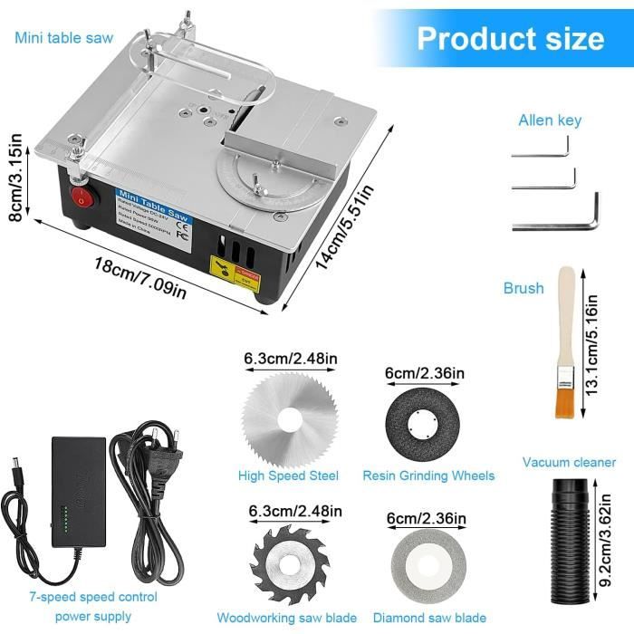 Mini Scie Circulaire De Table, Scie Circulaire Sur Table 5000 Tr-Min ...