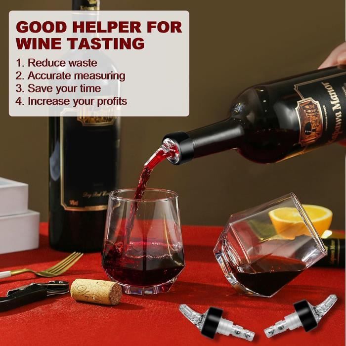 Doseur Alcool, 8 Pièce Bec Verseur Alcool, Dosage par Bec Verseur: 2 cl ...